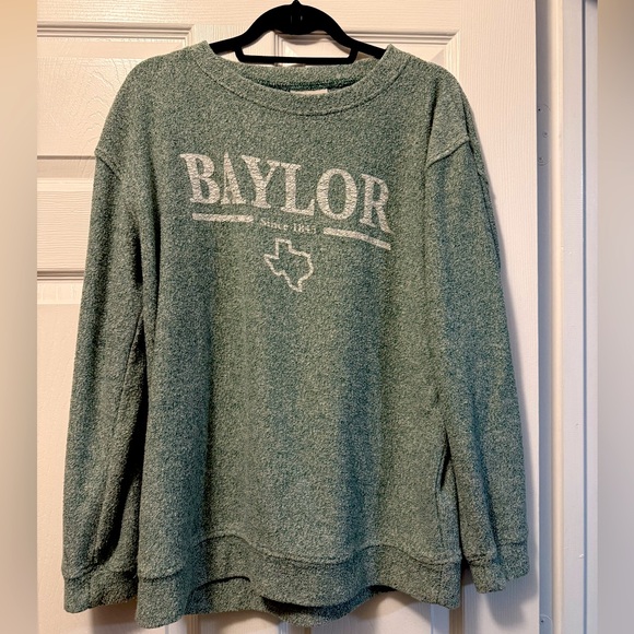 boxercraft | Sweaters | Green Baylor College Crew Neck Sweatshirt ...